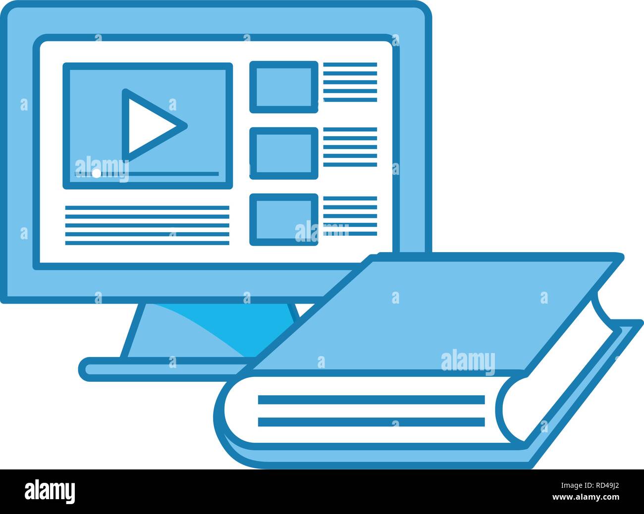 computer video icon Stock Vector Image & Art - Alamy