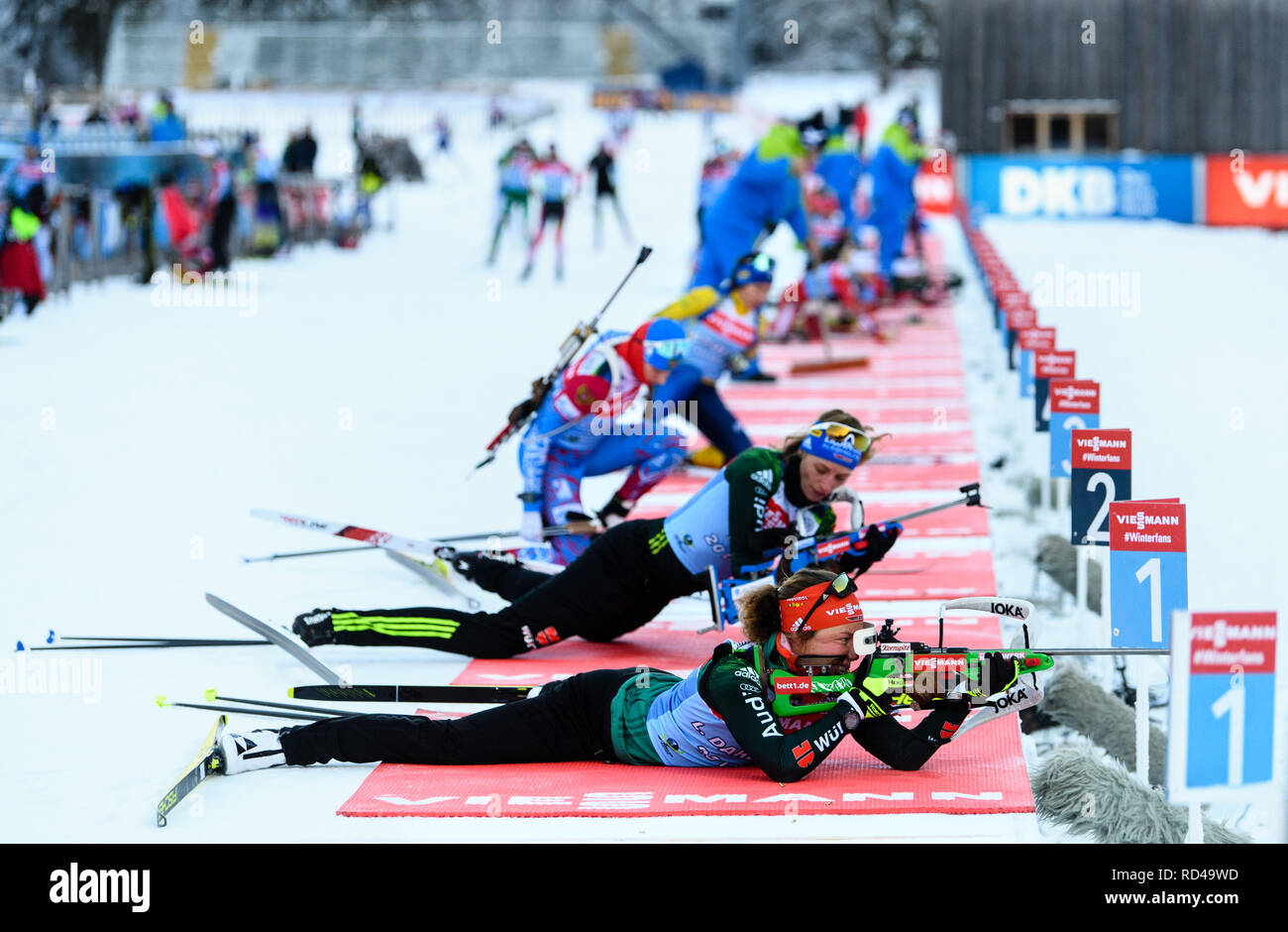 Ruhpolding, Germany. 16th Jan, 2019. Biathlon: World Cup, training in ...