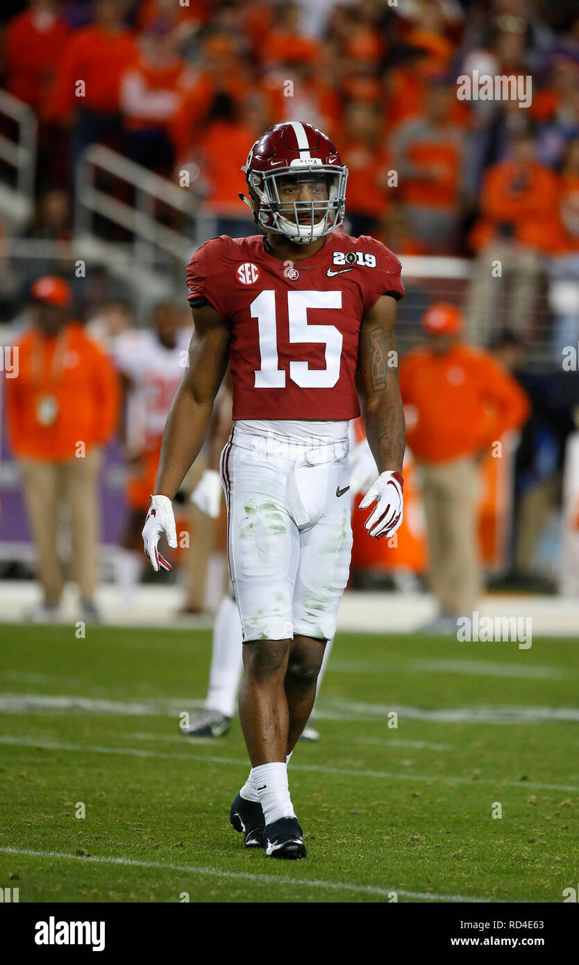 January 07, 2019 Alabama Crimson Tide defensive back Xavier McKinney ...
