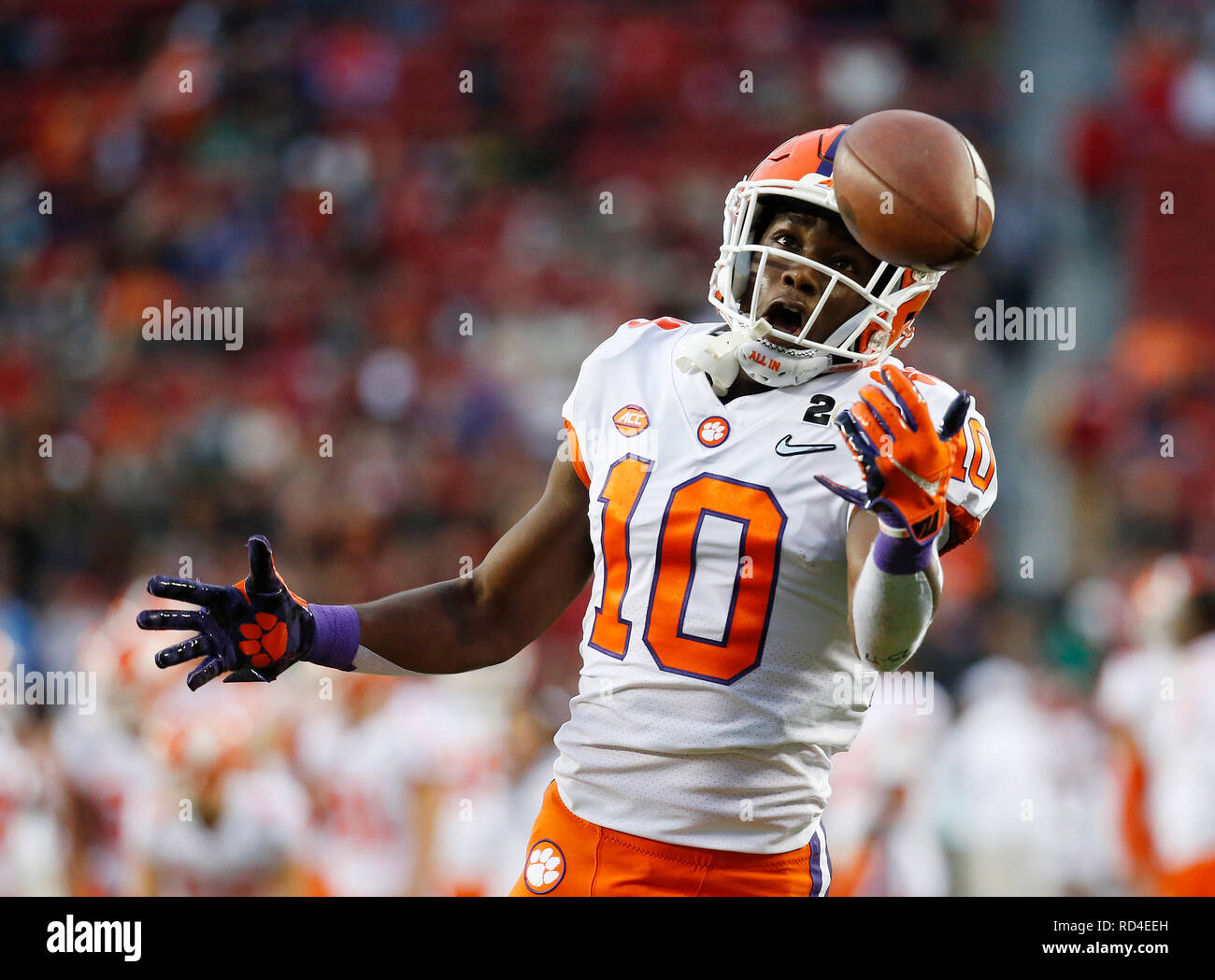 January 07, 2019 Clemson Tigers wide receiver Derion Kendrick #10 in ...