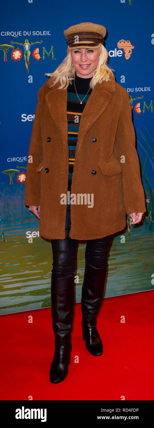 London, United Kingdom. 16 January 2019. Denise van Outen arrives for ...