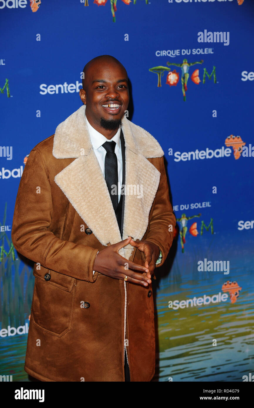 George The Poet attends the Cirque du Soleil Premiere Of 'TOTEM' at the ...