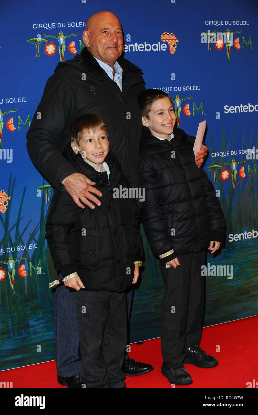Claude Litner and guests attends the Cirque du Soleil Premiere Of ...