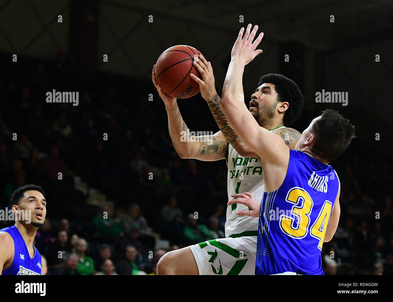 South dakota state jackrabbits mens basketball hi-res stock photography ...