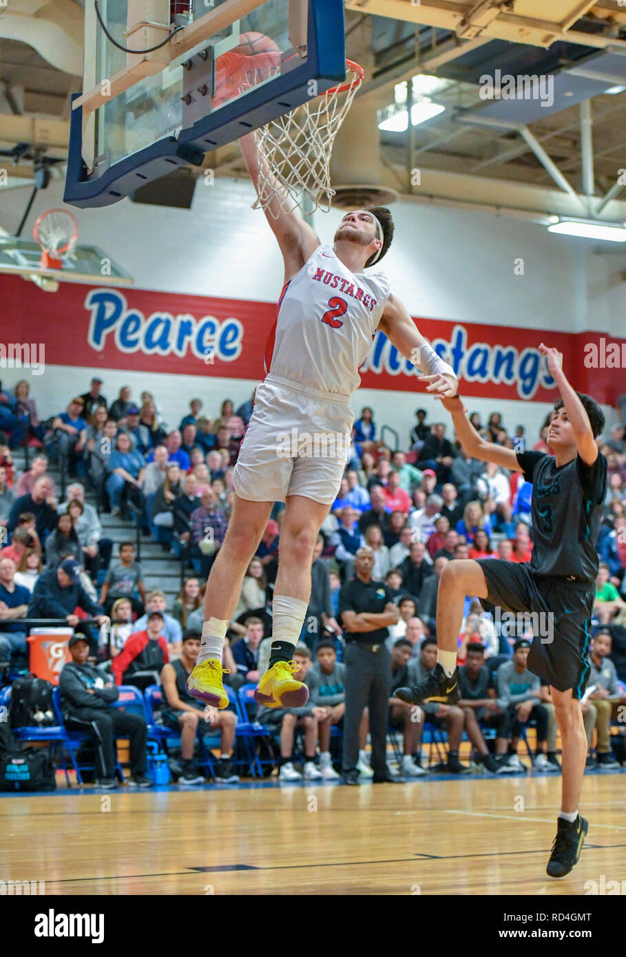 January 15, 2019: JJ Pearce High School Senior Drew Timme #2 had 32 ...