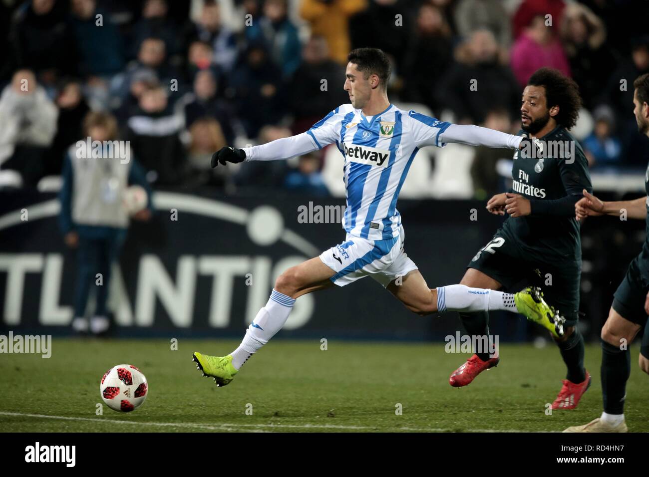 Soccer match between LeganÃ©s vs Real Madrid vs of the Kings Cup 8th ...