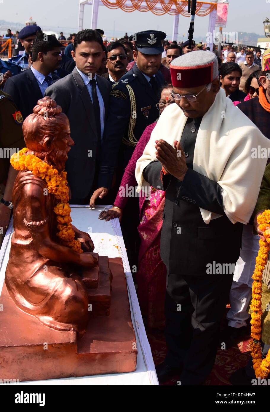 Allahabad, Uttar Pradesh, India. 17th Jan, 2019. Allahabad: President ...
