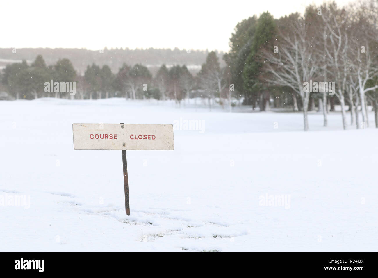 Inverness, Scotland, UK. 17 January 2019: Snow in Inverness. This pic ...