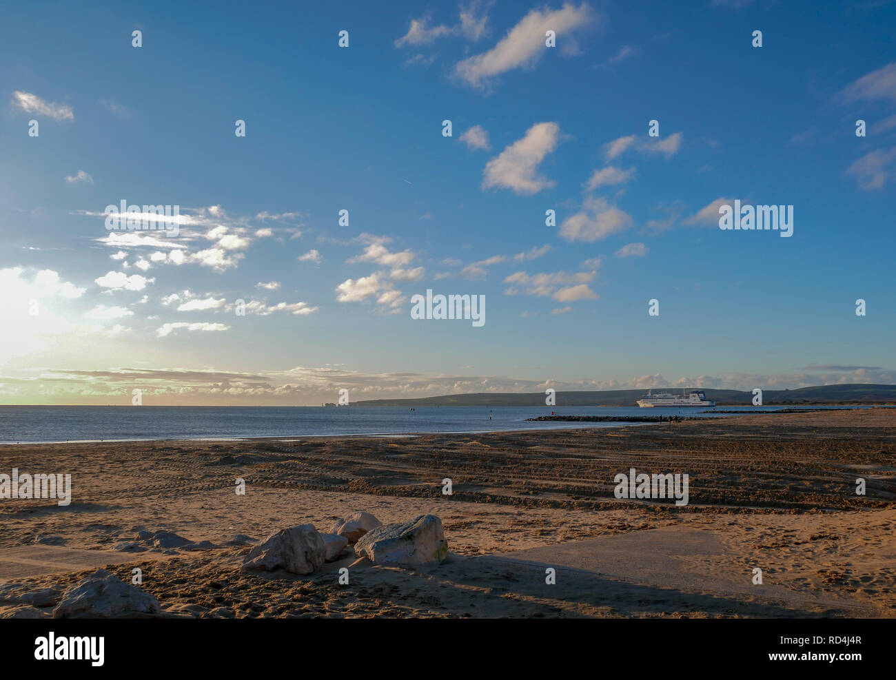 Sandbanks Beach, Poole, Dorset, UK. 17th January, 2019. Sandbanks Beach ...