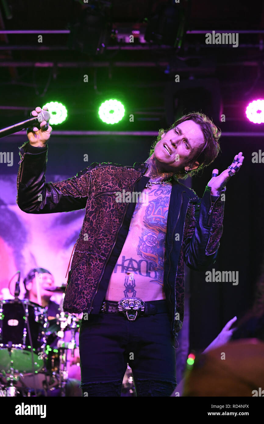 San Juan Capistrano, California, USA. 16th Jan, 2019. Josh Todd Vocals ...