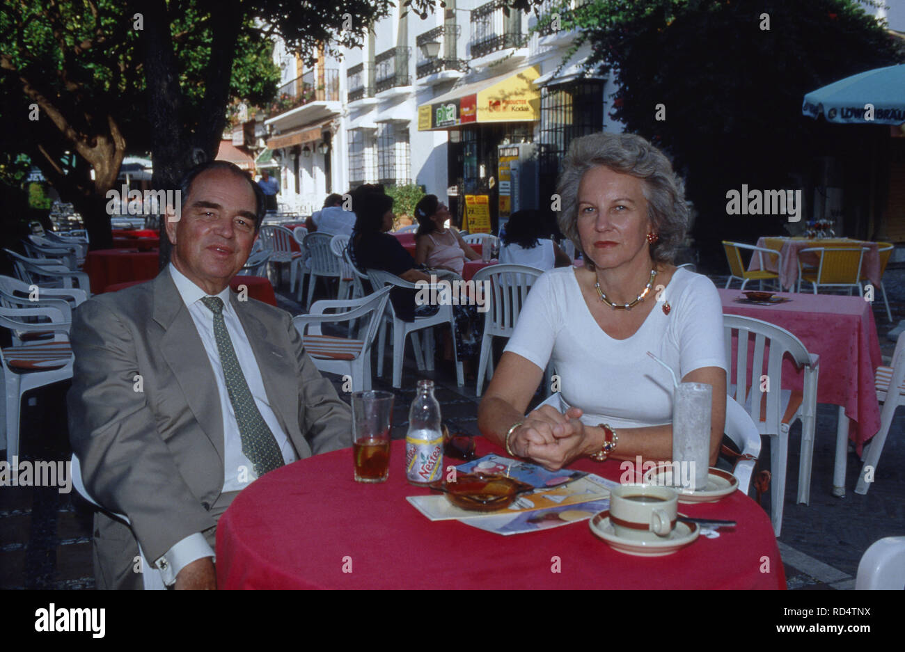 Rudolf Graf und Herr von Schönburg Glauchau mit Gemahlin Marie Louise ...