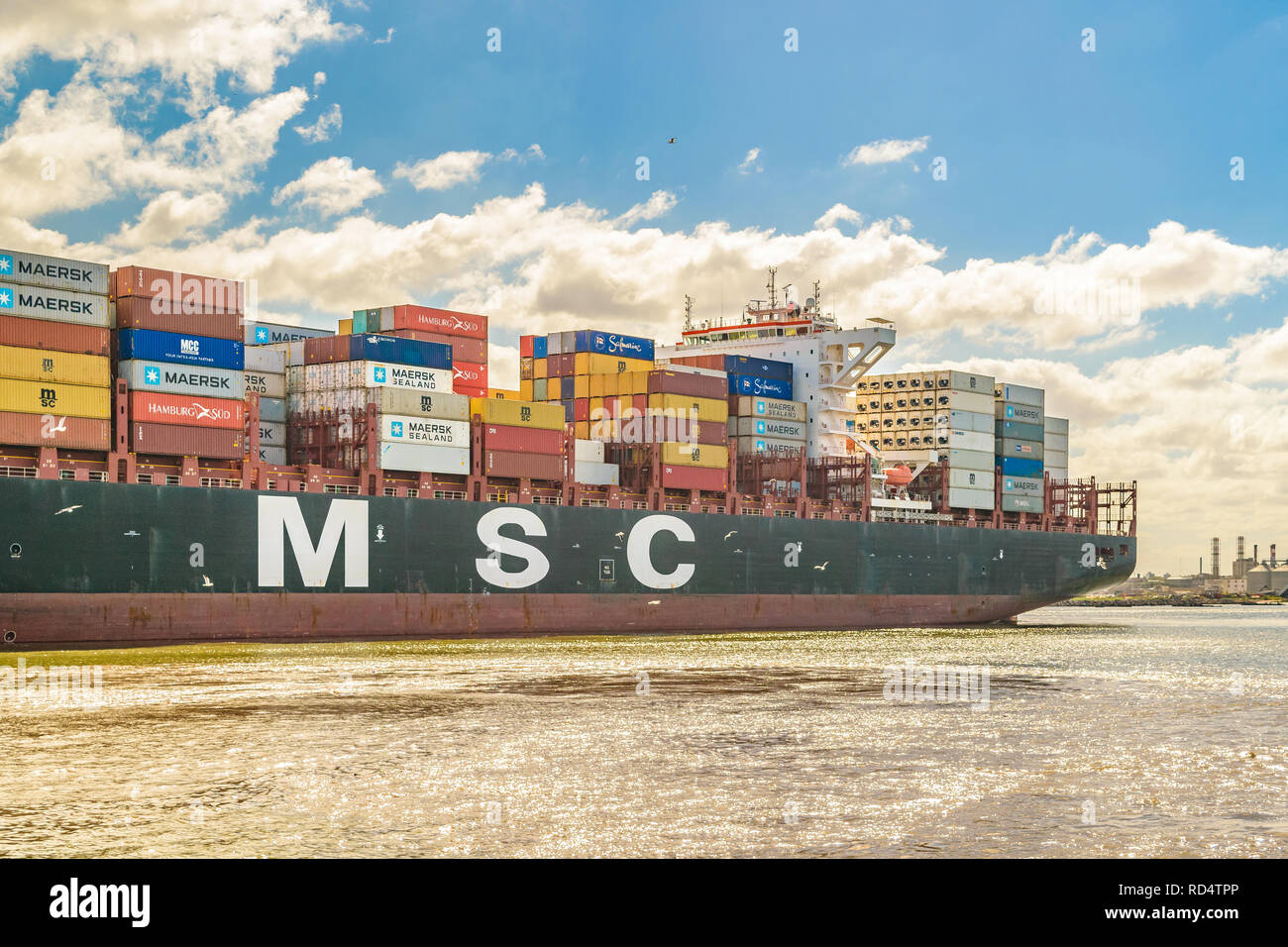 Montevideo container cargo port hi-res stock photography and images - Alamy