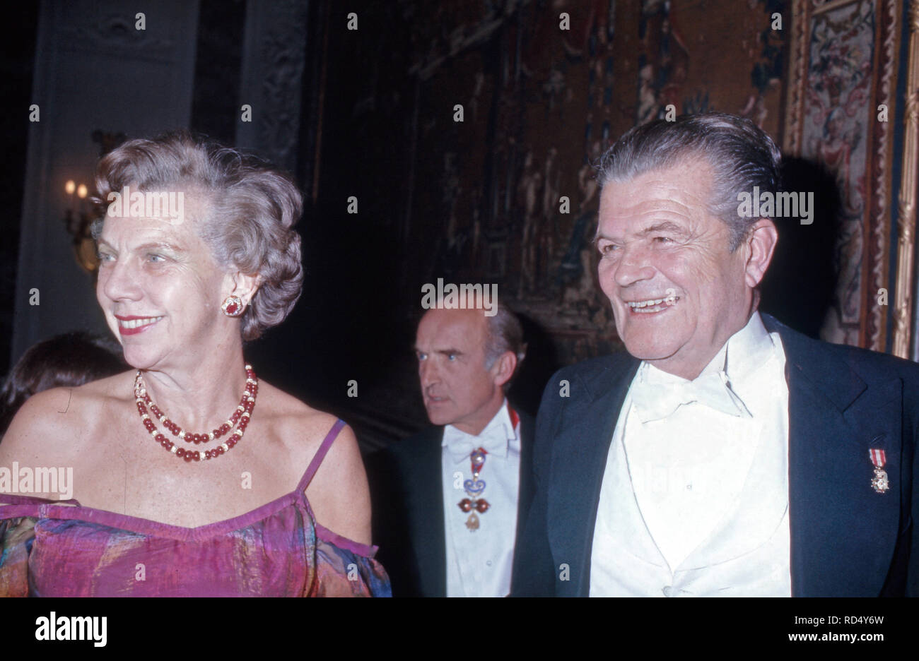 Tassilo Fürst von Fürstenberg mit Ehefrau Cecilie in Strobl, Österreich ...