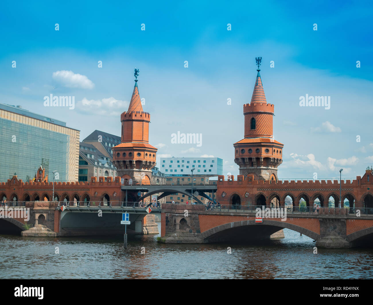 Oberbaum Bridge on the Spree River in Berlin, Germany Stock Photo - Alamy