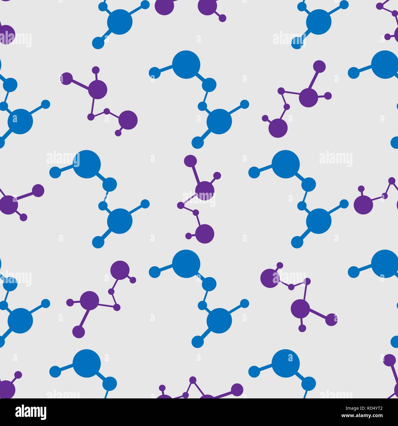 science print. seamless pattern Atomic structure molecular model 10 eps ...