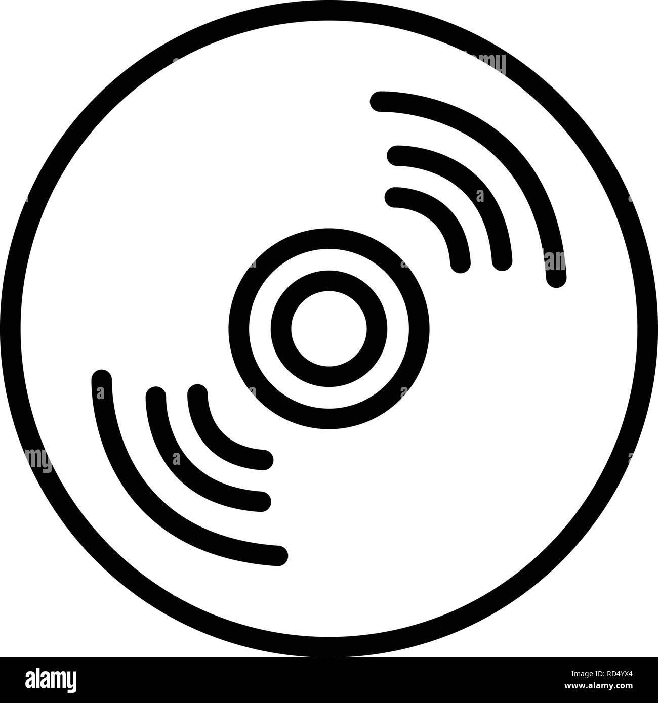 Compact Disk Sign Icon Vector Illustration For Personal And Commercial ...