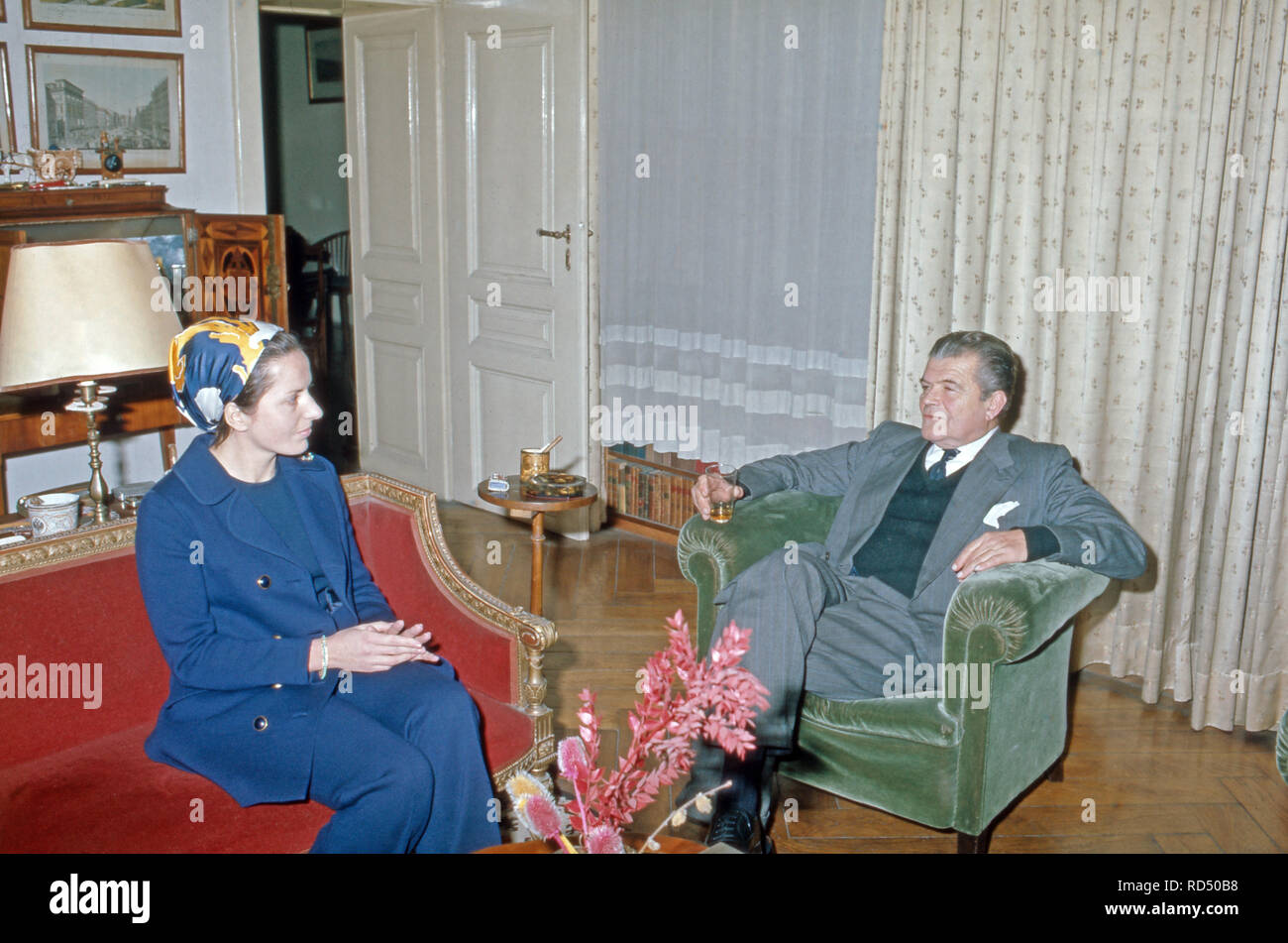 Tassilo Fürst von Fürstenberg empfängt Besuch in seinem Anwesen in ...