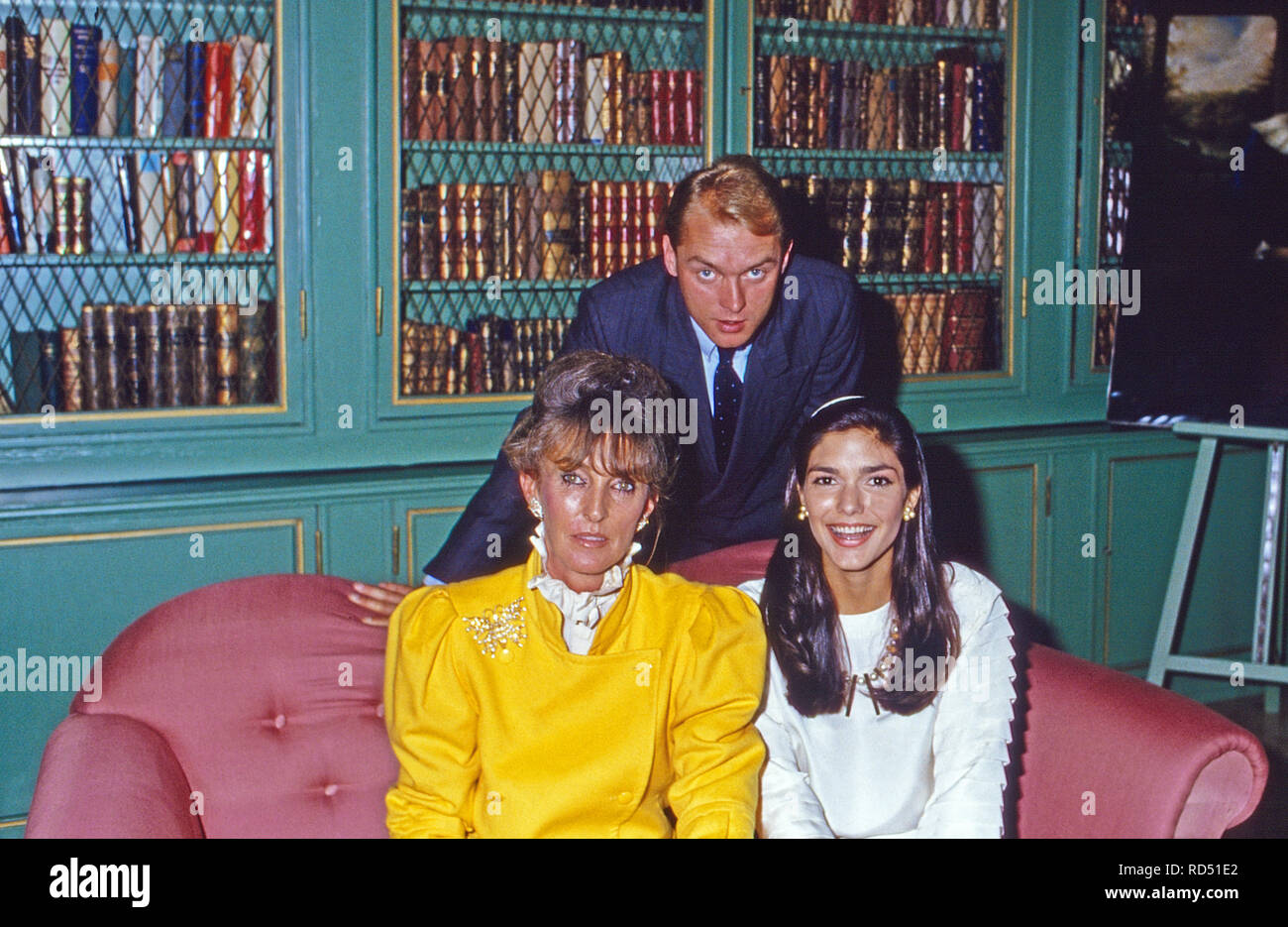 Carl Eduard von Bismarck mit seiner ersten Ehefrau, der amerikanischen ...