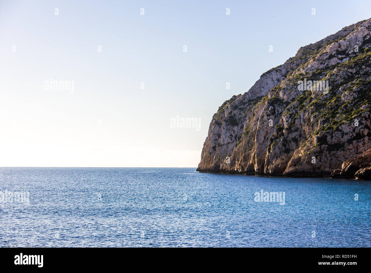 La Granadella beach in Javea, Spain, on a sunny day Stock Photo - Alamy
