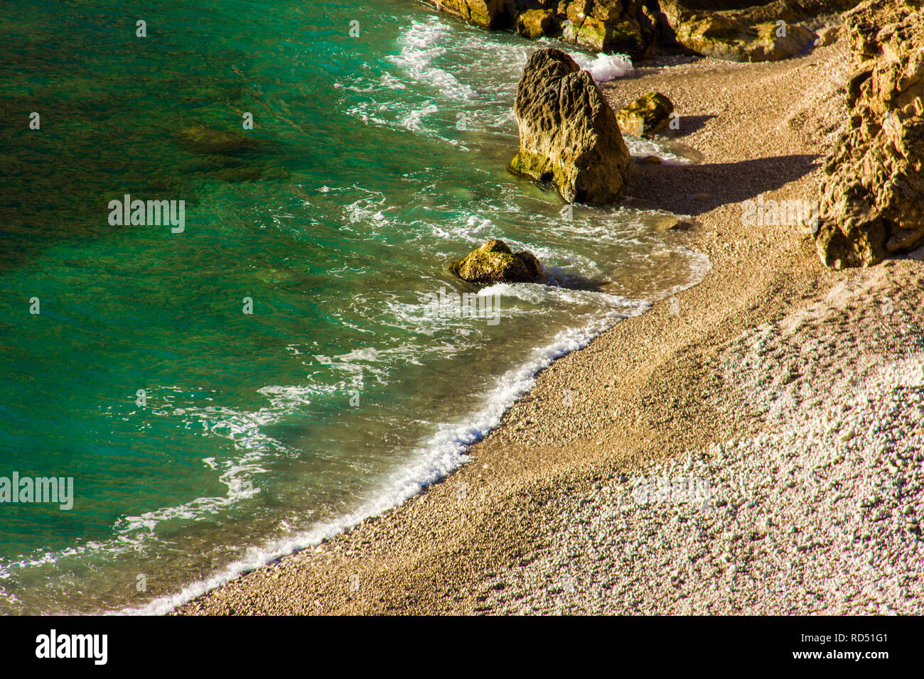La Granadella beach in Javea, Spain, on a sunny day Stock Photo - Alamy