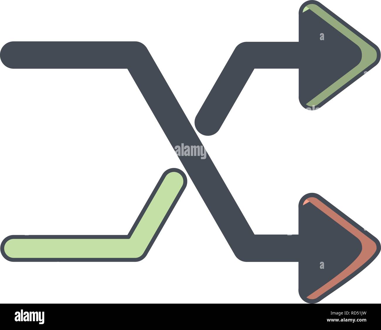 Shuffle Sign Icon Vector Illustration For Personal And Commercial Use ...