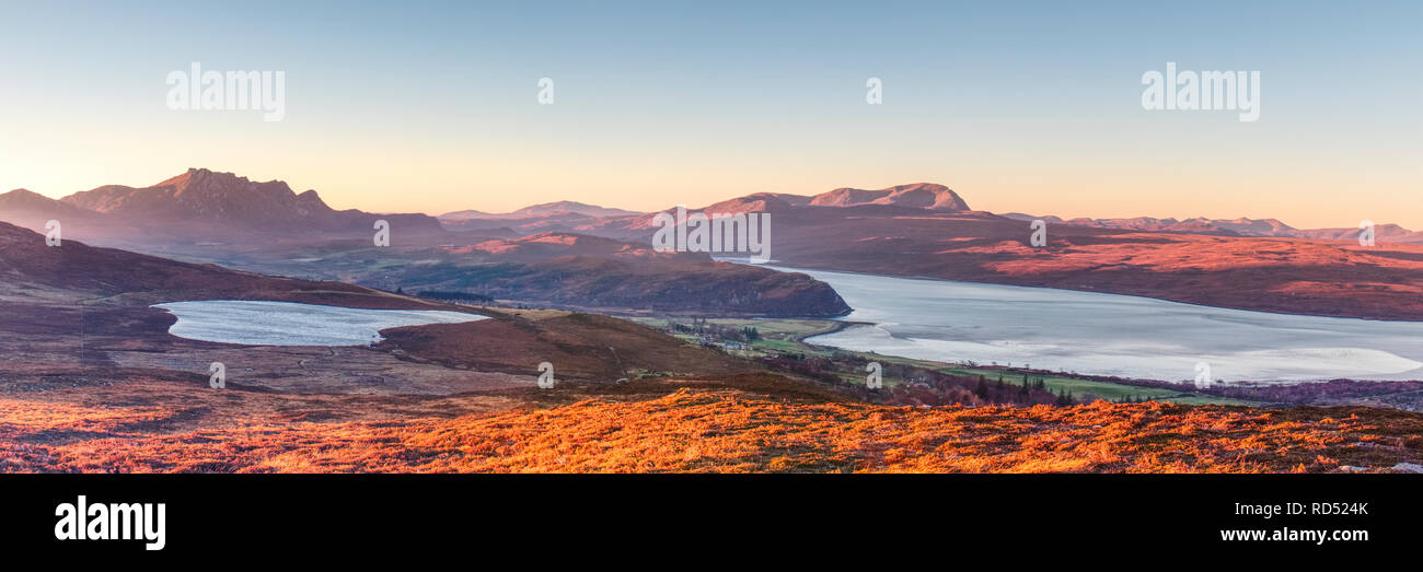 Panorama of Kyle of Tongue, Sutherland Stock Photo - Alamy
