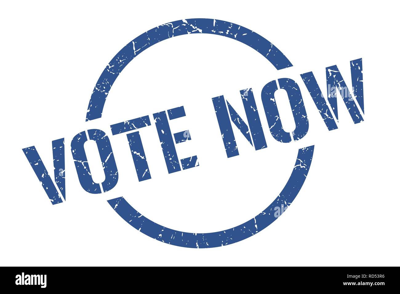 vote now blue round stamp Stock Vector Image & Art - Alamy