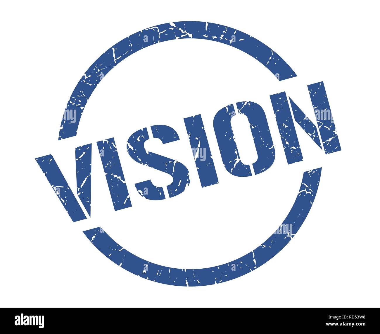 vision blue round stamp Stock Vector Image & Art - Alamy
