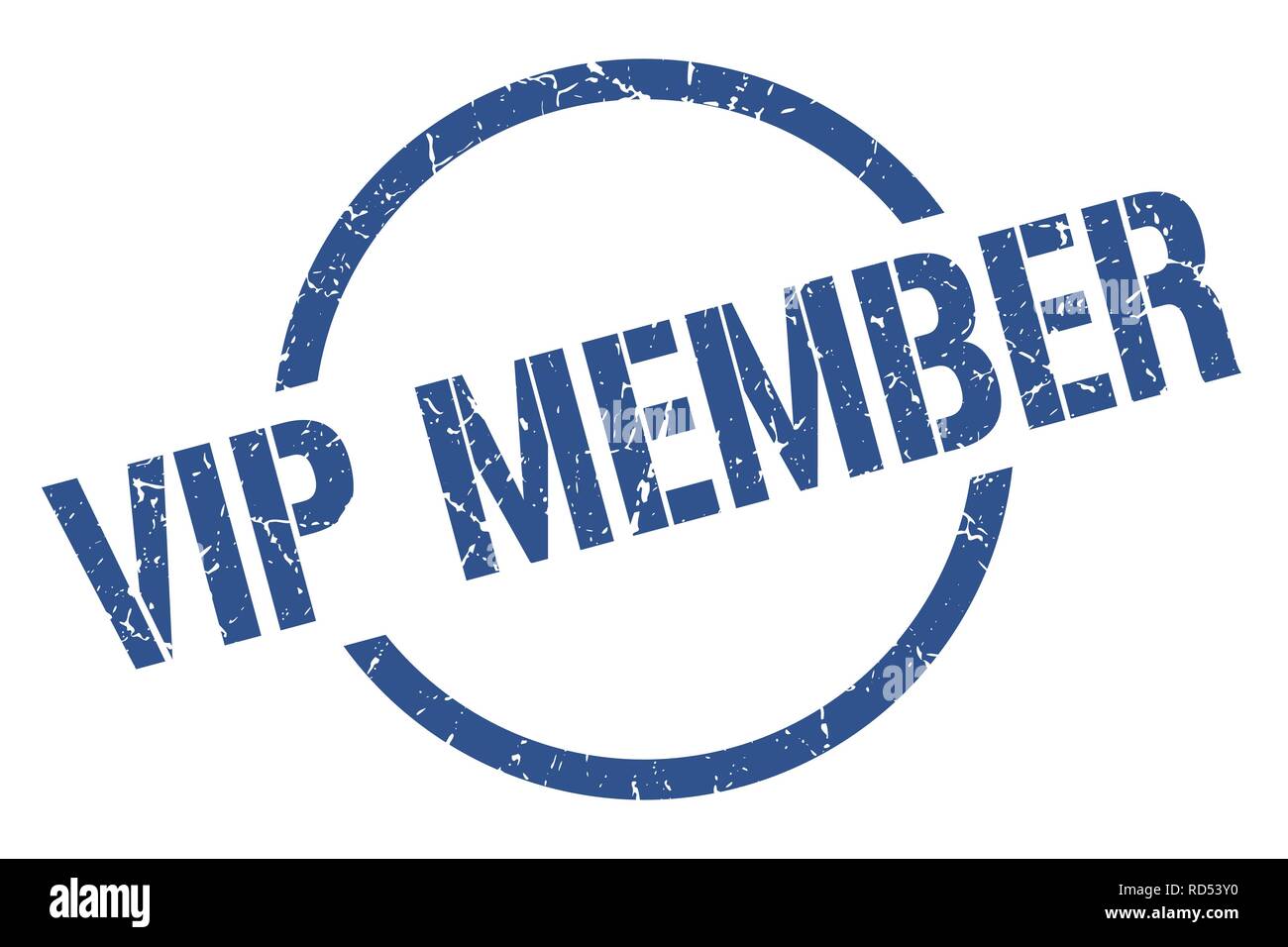 vip member blue round stamp Stock Vector Image & Art - Alamy
