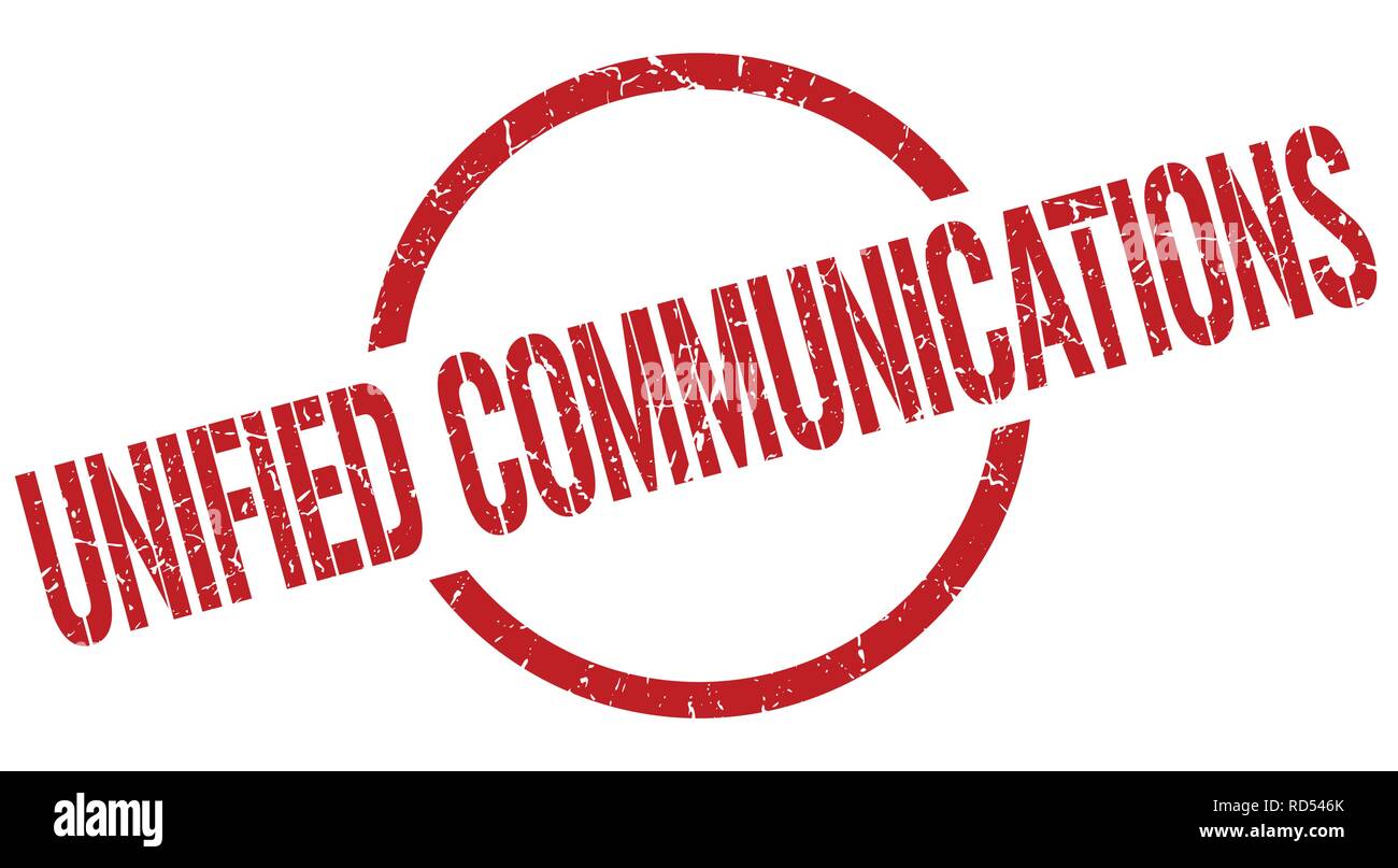 unified communications red round stamp Stock Vector Image & Art - Alamy