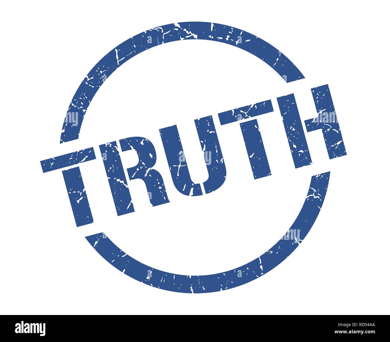 truth blue round stamp Stock Vector Image & Art - Alamy