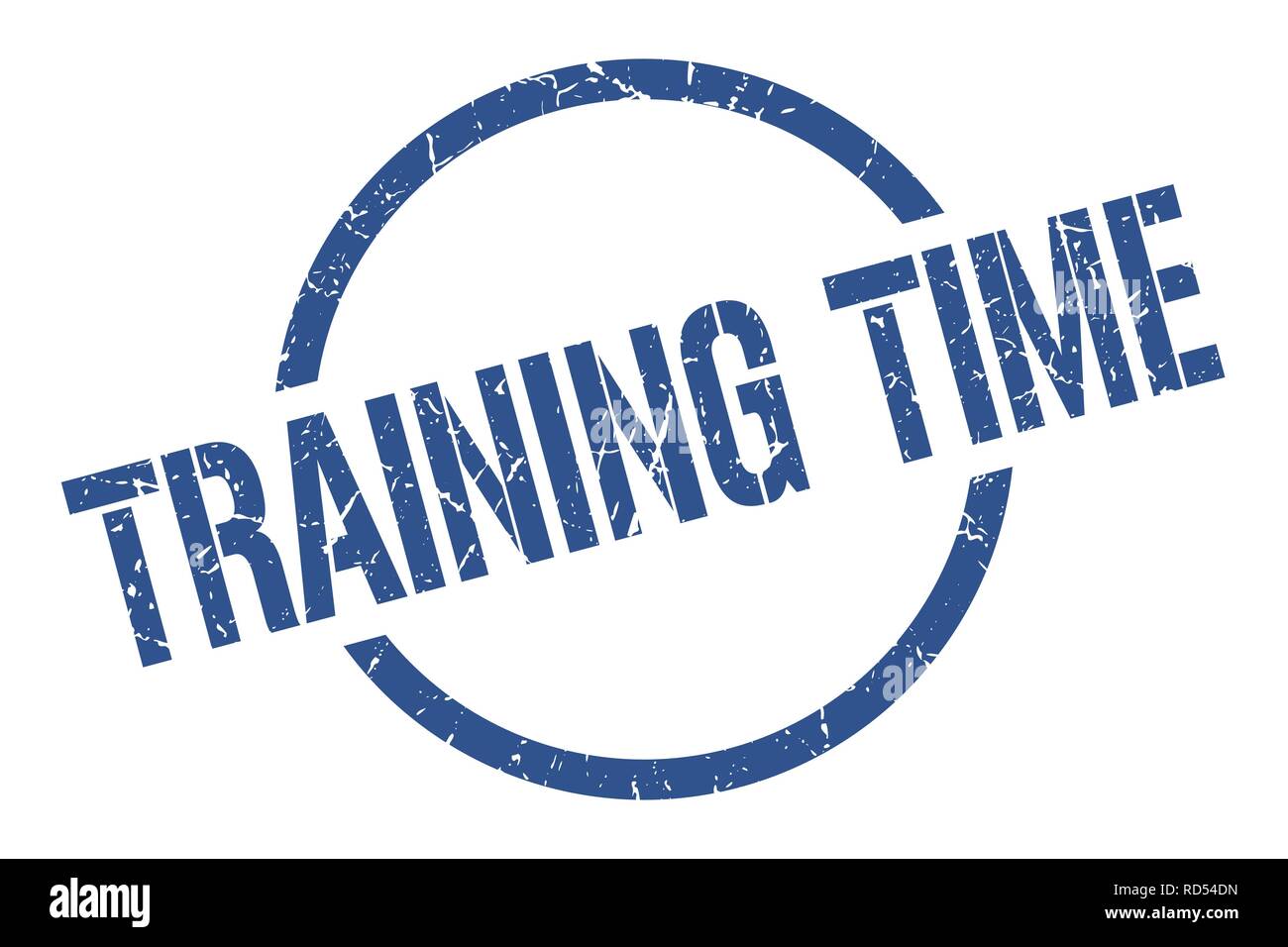 training time blue round stamp Stock Vector Image & Art - Alamy