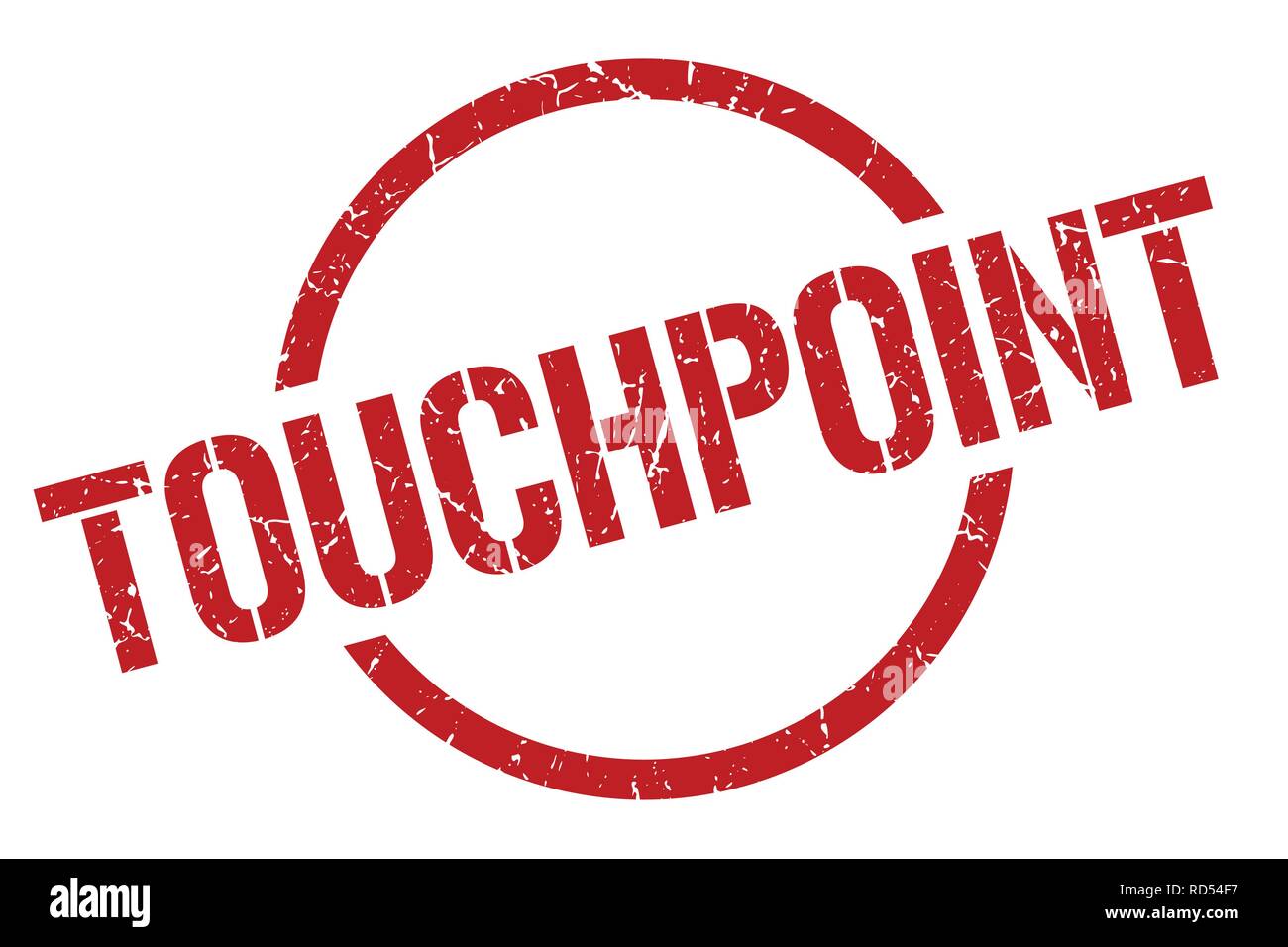 touchpoint red round stamp Stock Vector Image & Art - Alamy