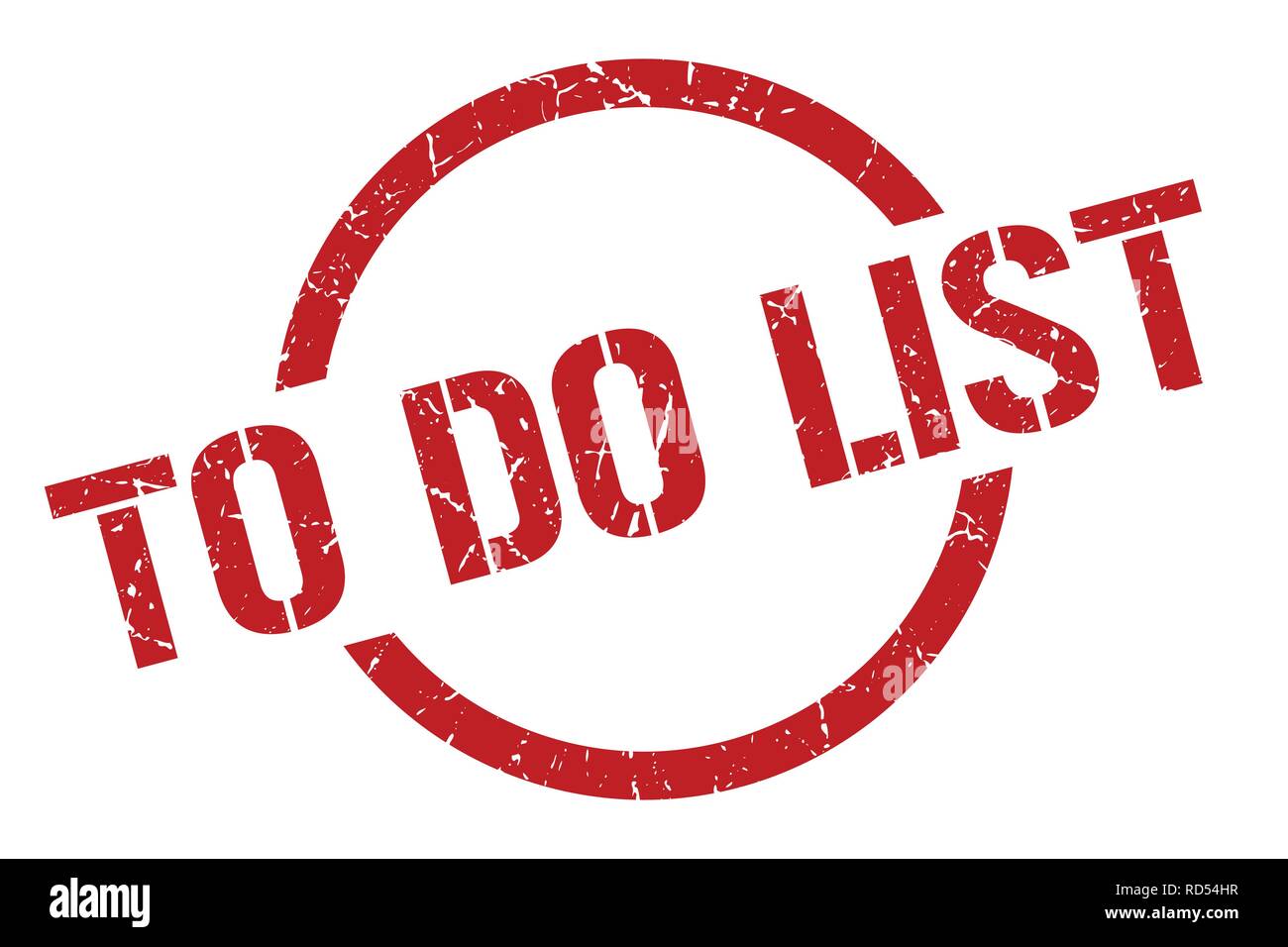 to do list red round stamp Stock Vector Image & Art - Alamy