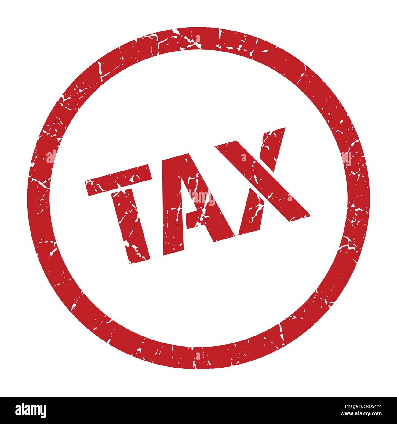 tax red round stamp Stock Vector Image & Art - Alamy