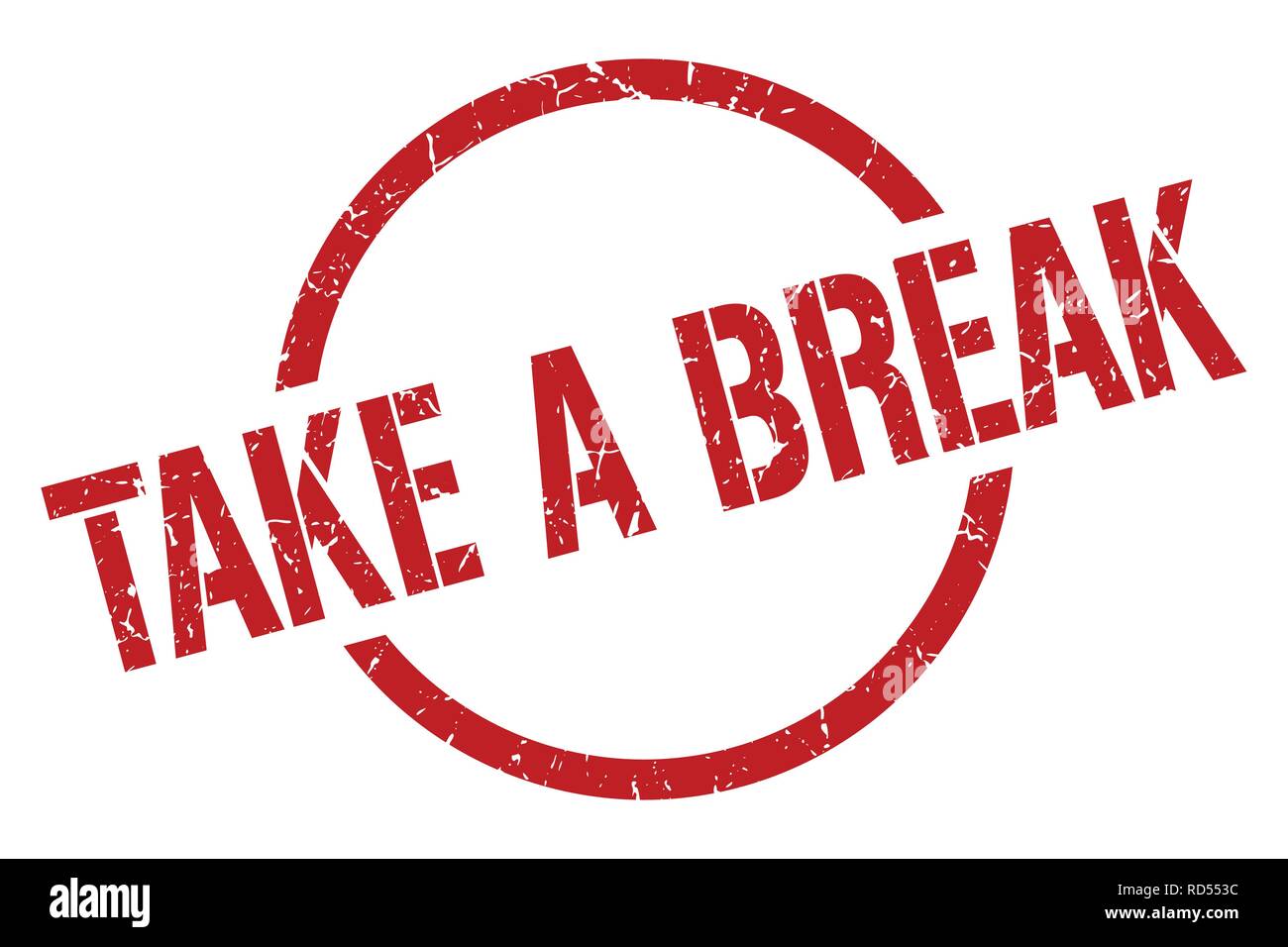 take a break red round stamp Stock Vector Image & Art - Alamy