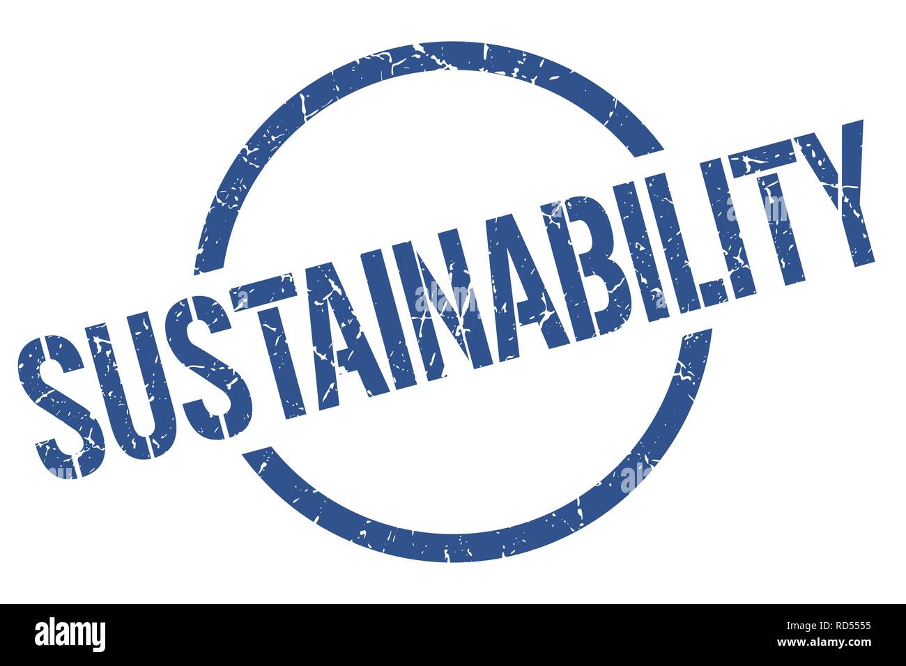 sustainability blue round stamp Stock Vector Image & Art - Alamy