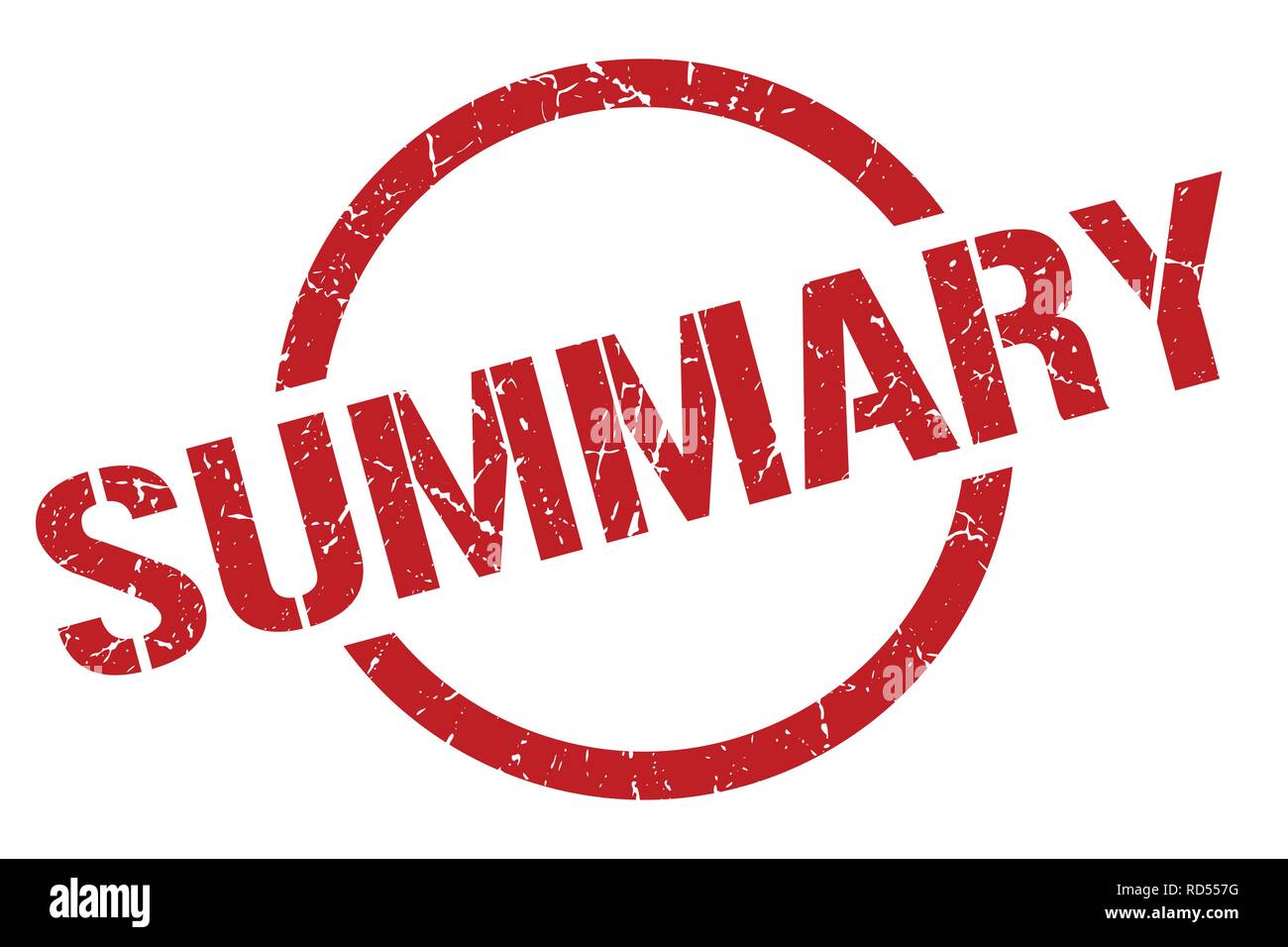 summary red round stamp Stock Vector Image & Art - Alamy