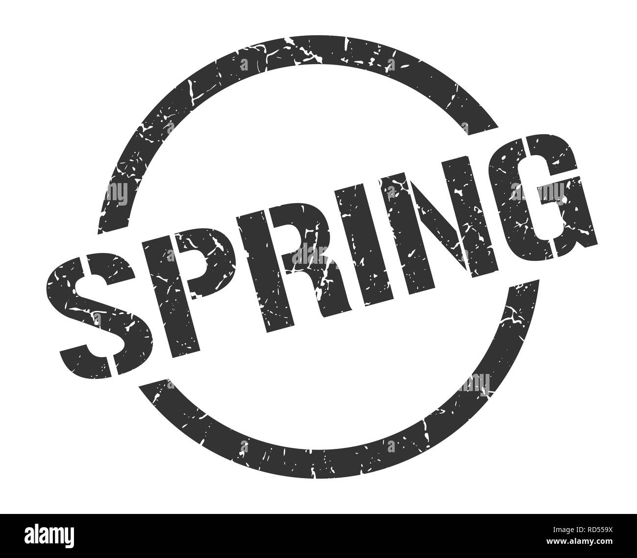 spring black round stamp Stock Vector Image & Art - Alamy