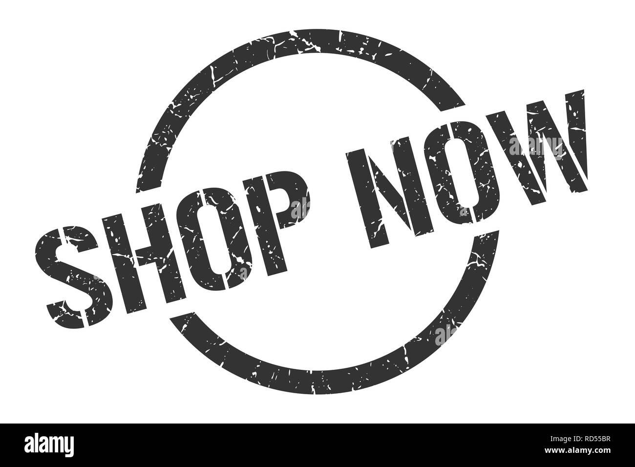 shop now black round stamp Stock Vector Image & Art - Alamy