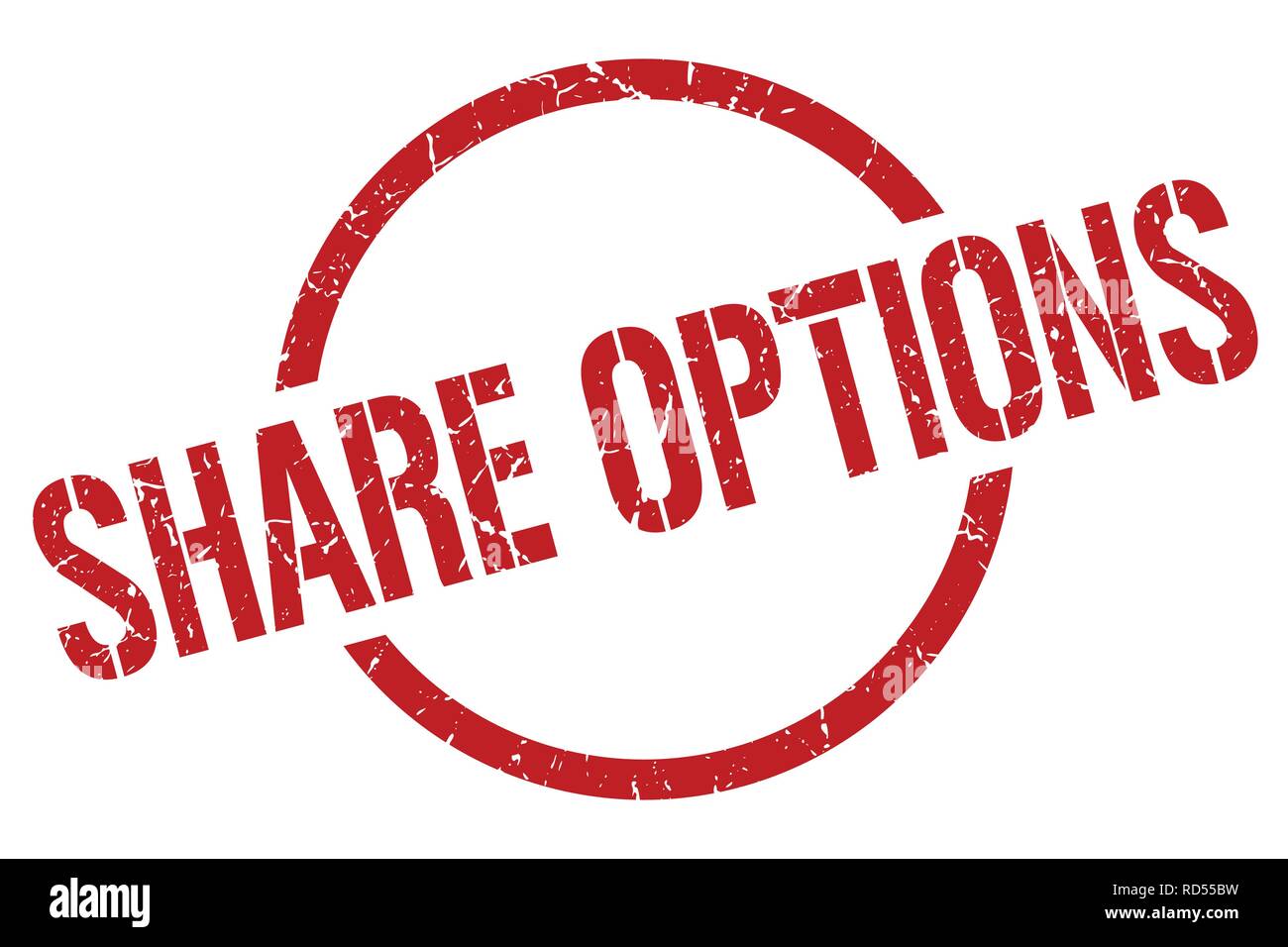 share options red round stamp Stock Vector Image & Art - Alamy