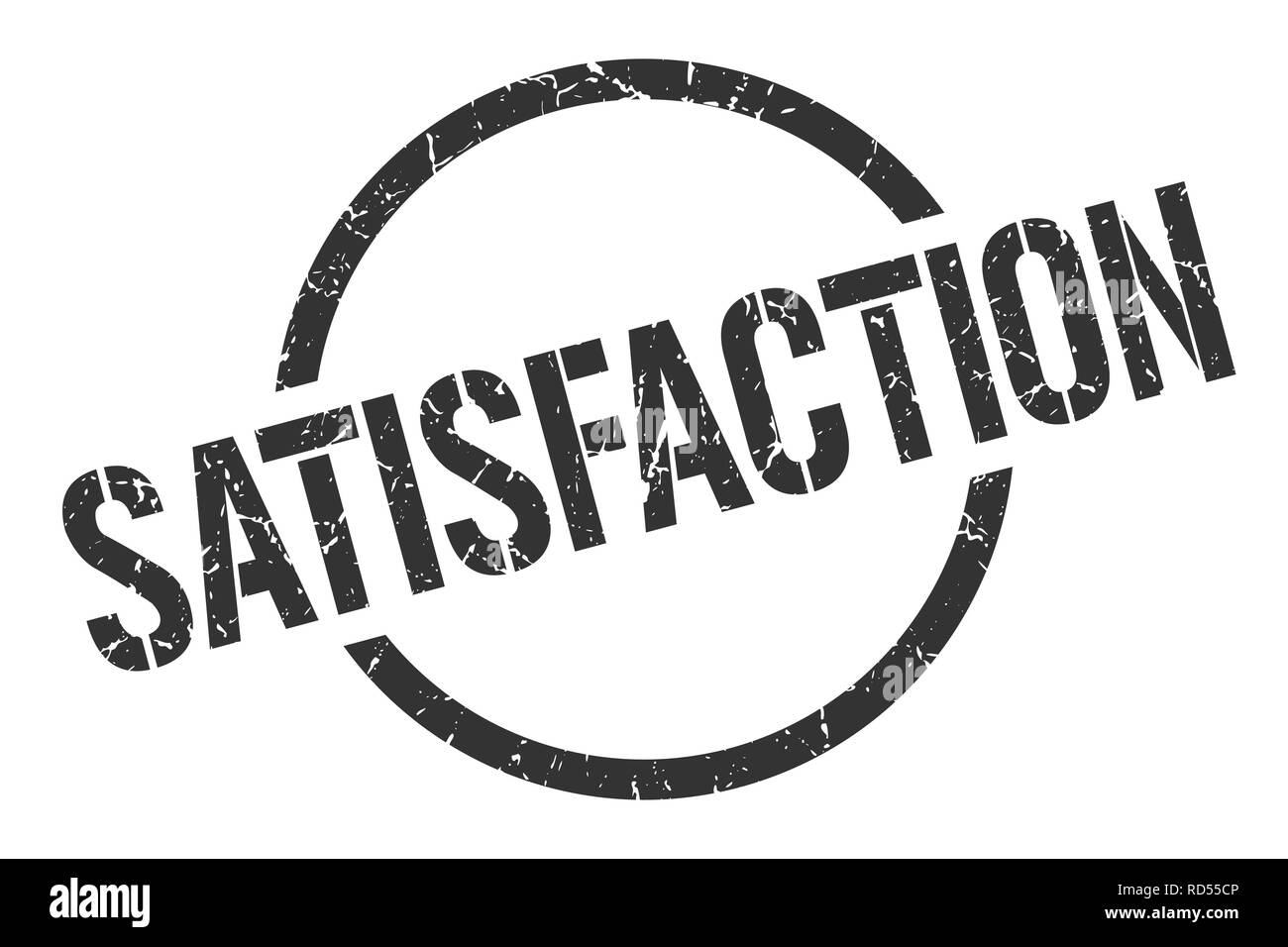 satisfaction black round stamp Stock Vector Image & Art - Alamy