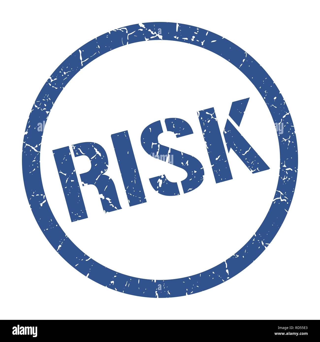 risk blue round stamp Stock Vector Image & Art - Alamy