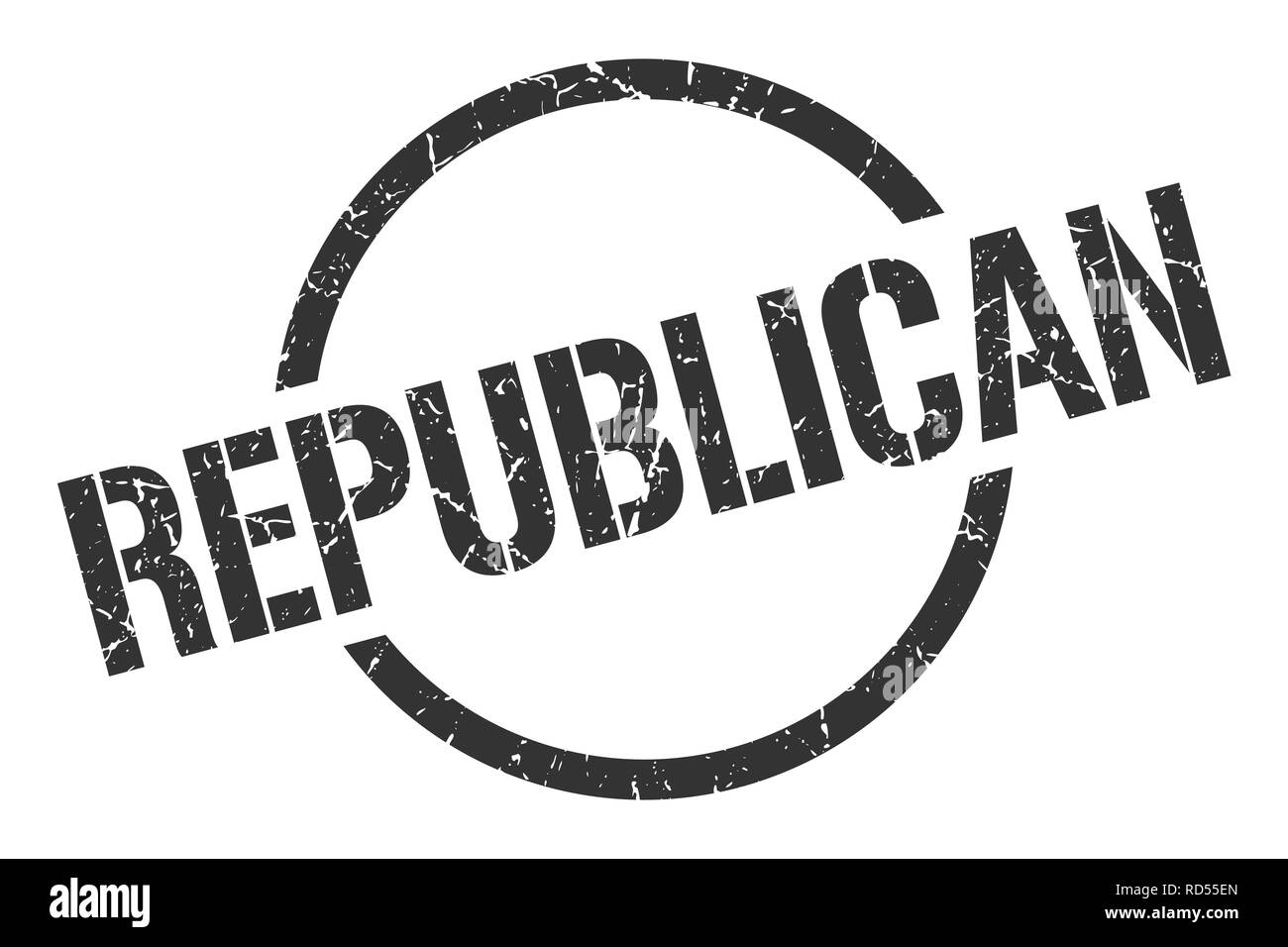 republican black round stamp Stock Vector Image & Art - Alamy