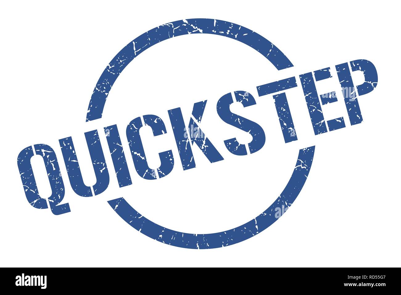 quickstep blue round stamp Stock Vector Image & Art - Alamy