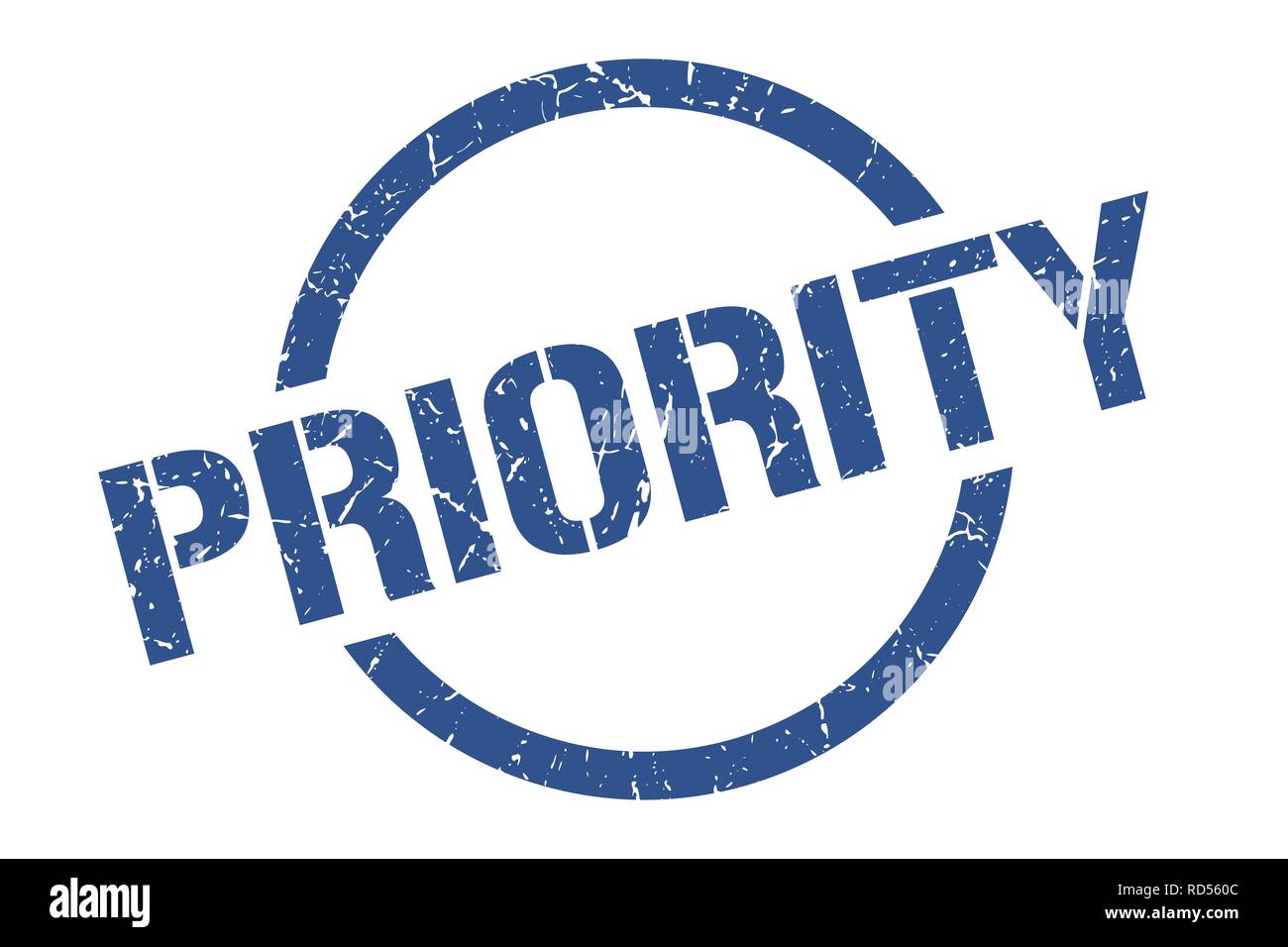 priority blue round stamp Stock Vector Image & Art - Alamy