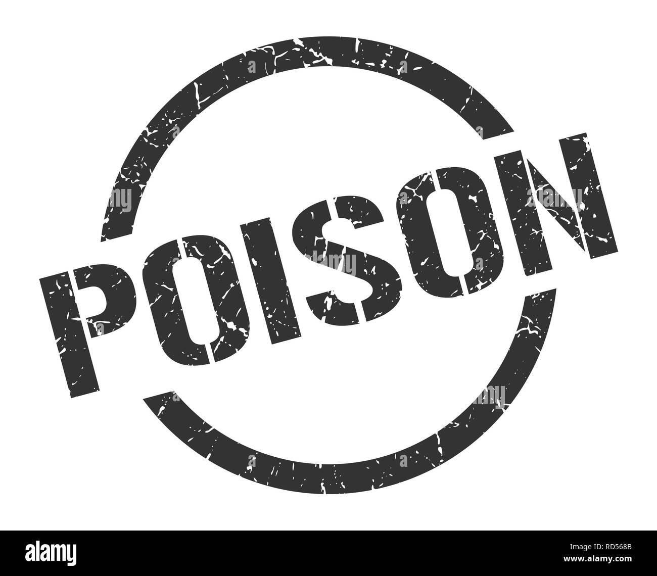 poison black round stamp Stock Vector Image & Art - Alamy