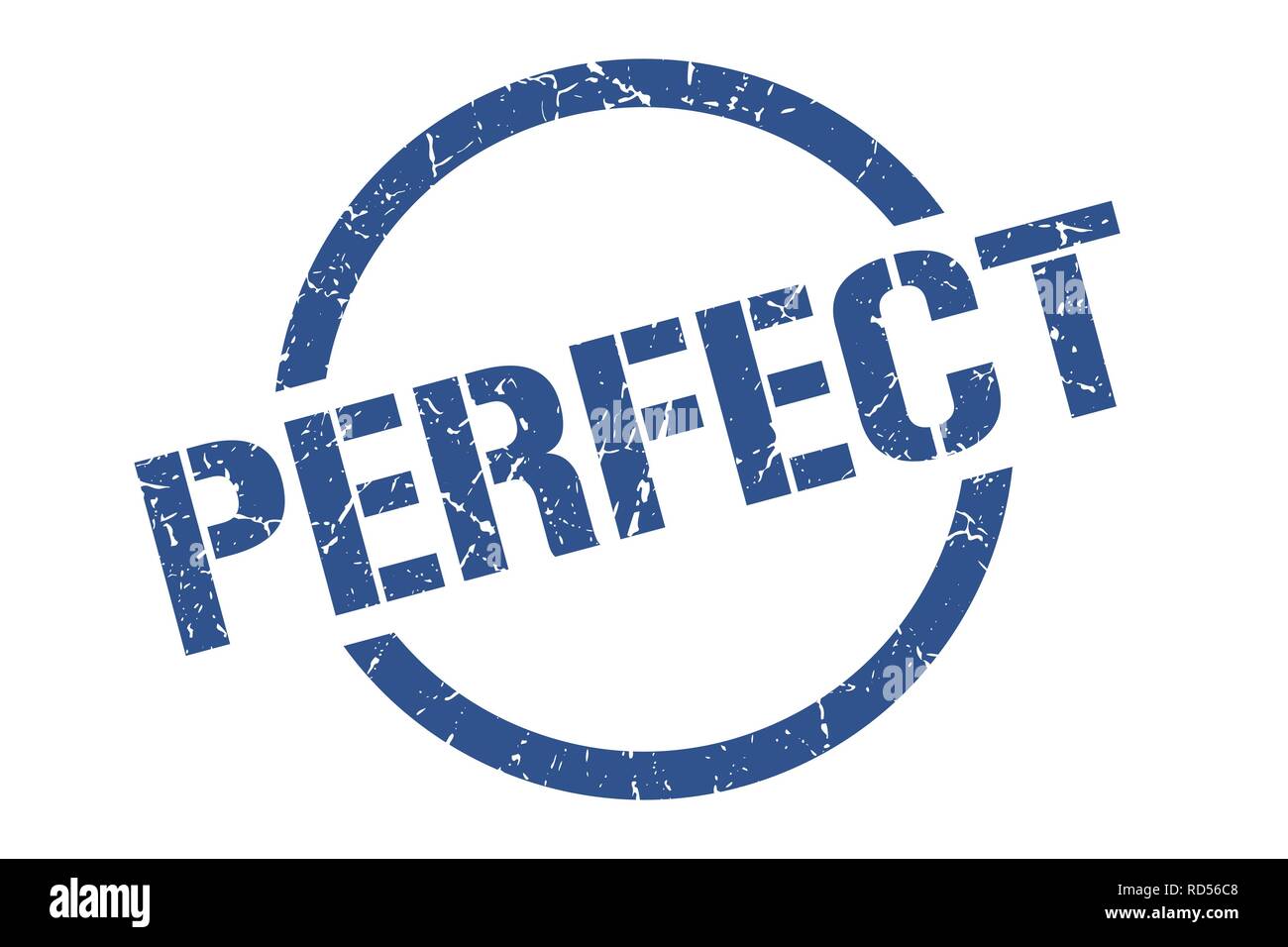 perfect blue round stamp Stock Vector Image & Art - Alamy