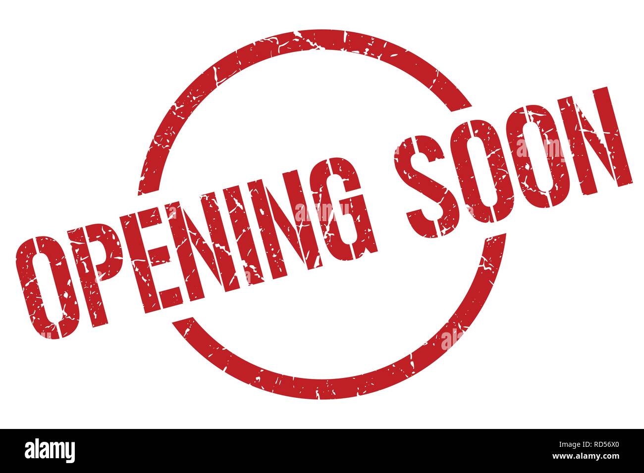opening soon red round stamp Stock Vector Image & Art - Alamy