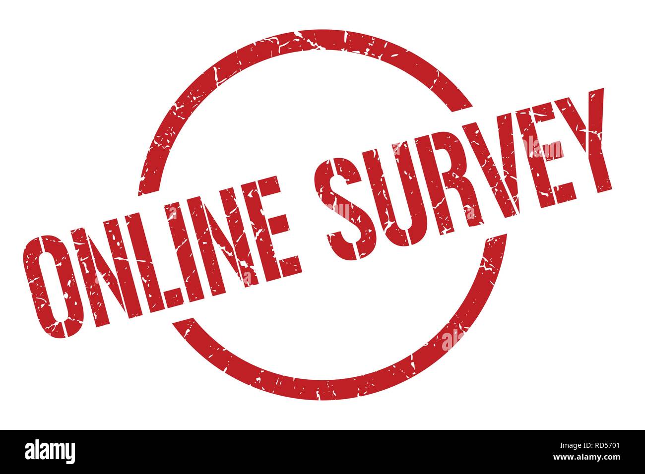 online survey red round stamp Stock Vector Image & Art - Alamy